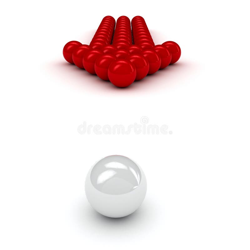 Management Concept Over White Background Stock Illustration ...