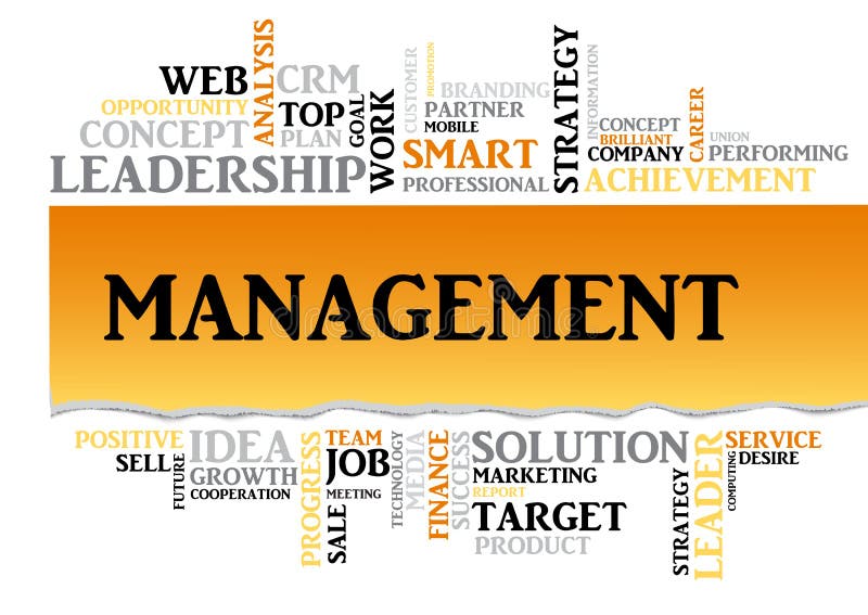 Management Concept Related Words in Tag Cloud. Vector Stock Vector ...