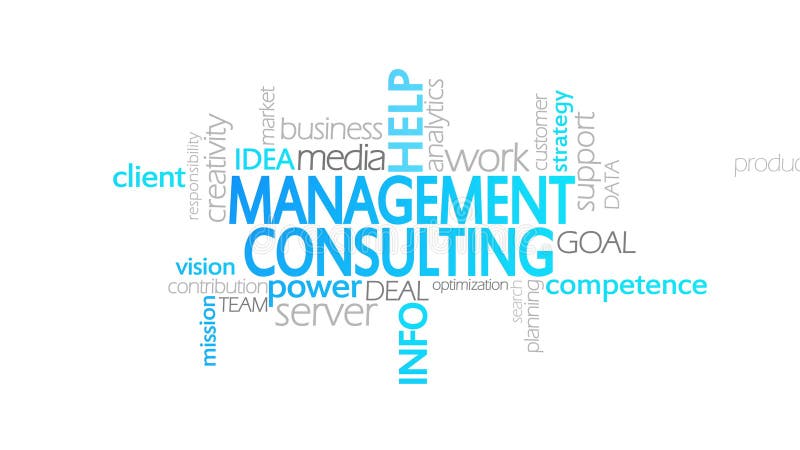Management Consulting, Animated Typography Stock Video - Video of ...