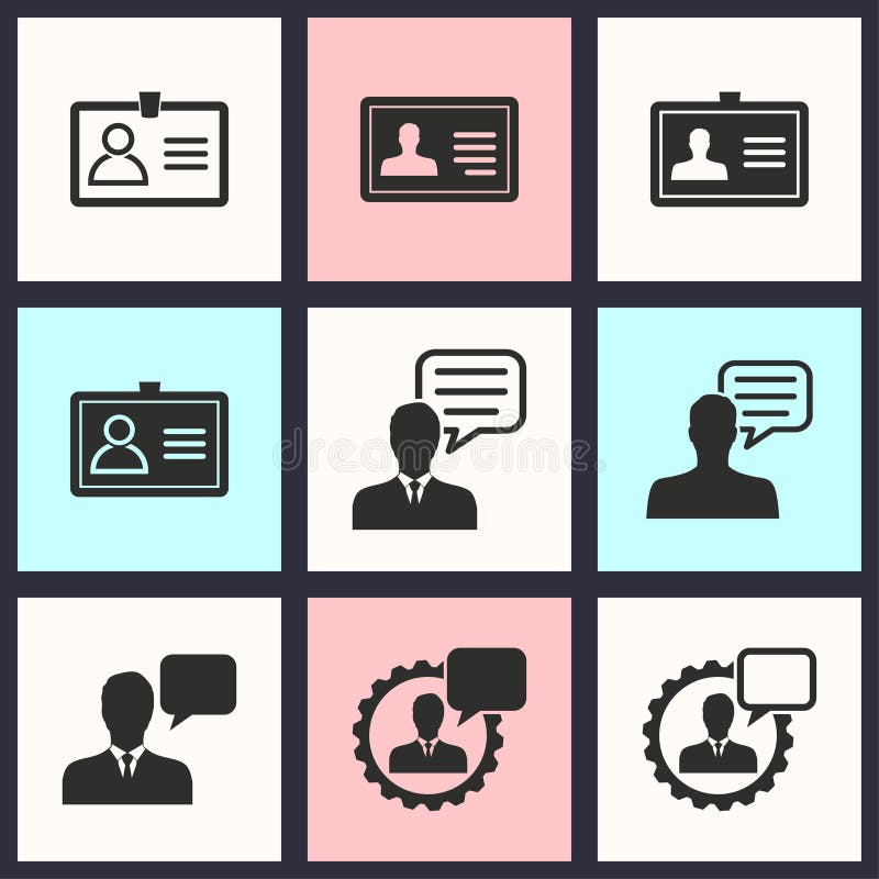 Management Consulting Icon Set. Stock Vector - Illustration of ...