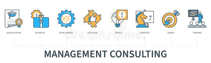 Management Consulting Vector Infographics Stock Vector - Illustration ...
