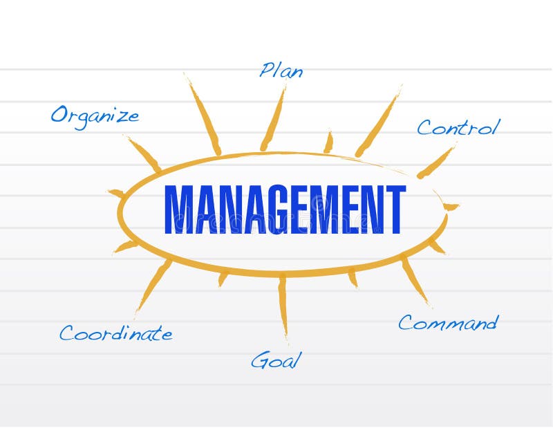 Management Diagram Text Illustration Design Stock Illustration ...