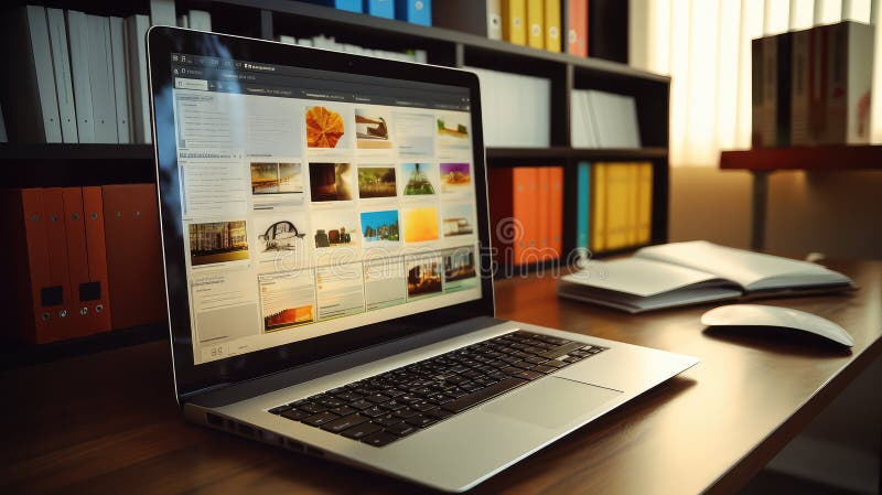 Management files desk stock illustration. Illustration of organization ...