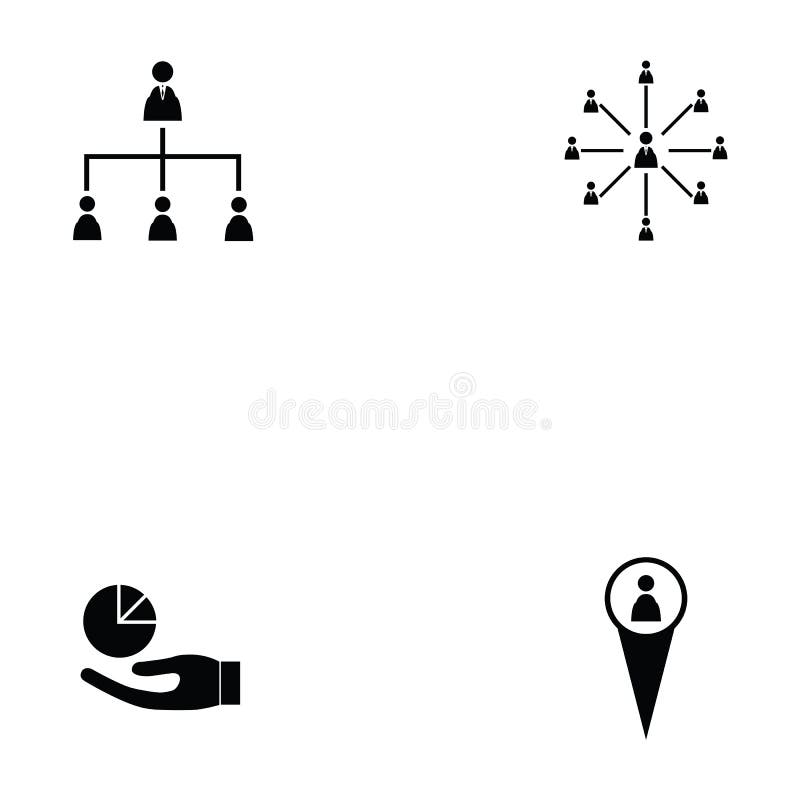 Management icon set stock vector. Illustration of management - 107350235
