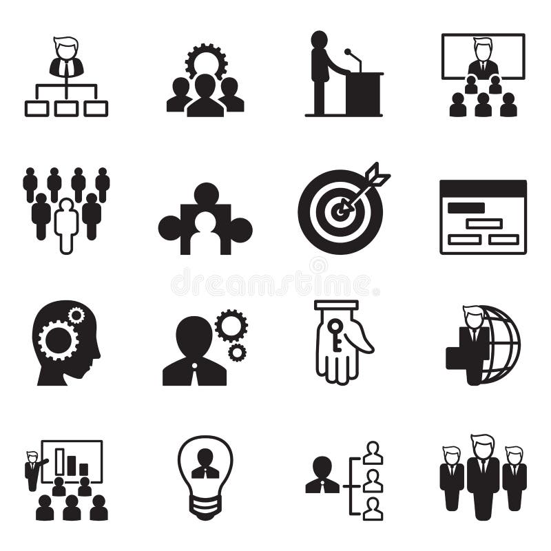 Management Icon Set Stock Illustrations – 247,157 Management Icon Set ...