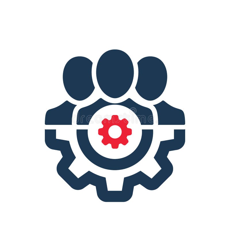 Management Icon with Settings Sign. Management Icon and Customize ...