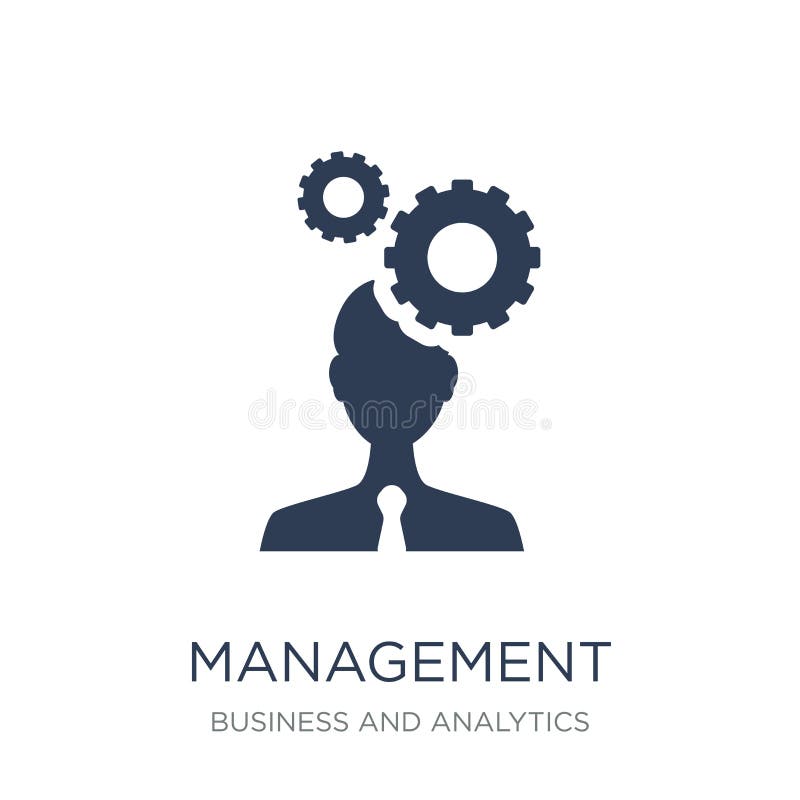 Management Icon. Trendy Flat Vector Management Icon on White Background ...
