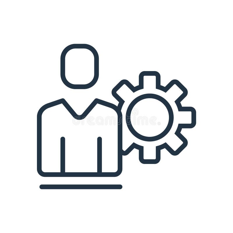 Management Icon Vector Isolated on White Background, Management Sign ...