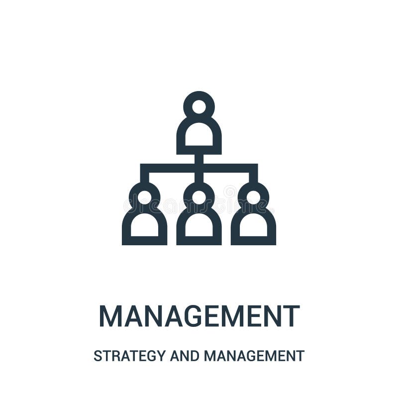 Management Icon Vector from Strategy Collection. Thin Line Management ...