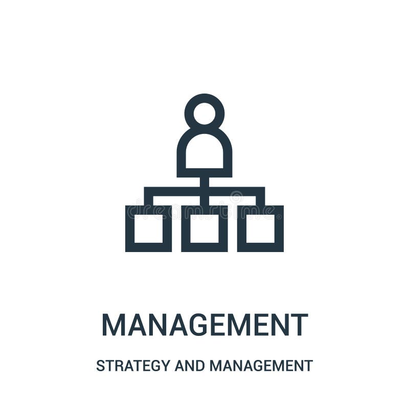 Management Icon Vector from Strategy and Management Collection. Thin ...
