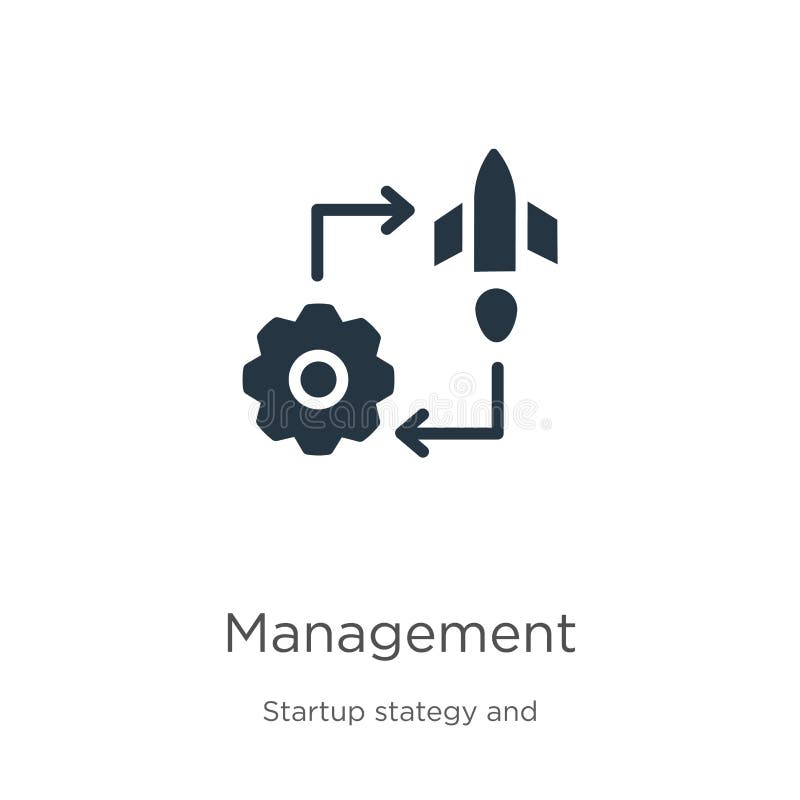 Management Icon Vector. Trendy Flat Management Icon from Startup ...