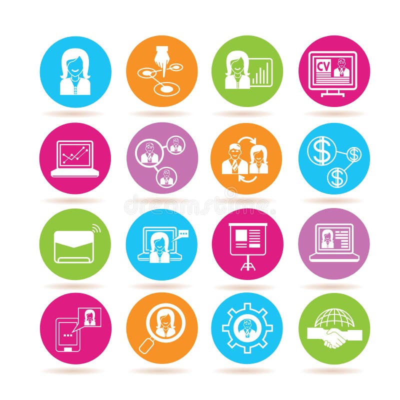 Management icons stock illustration. Illustration of administration ...