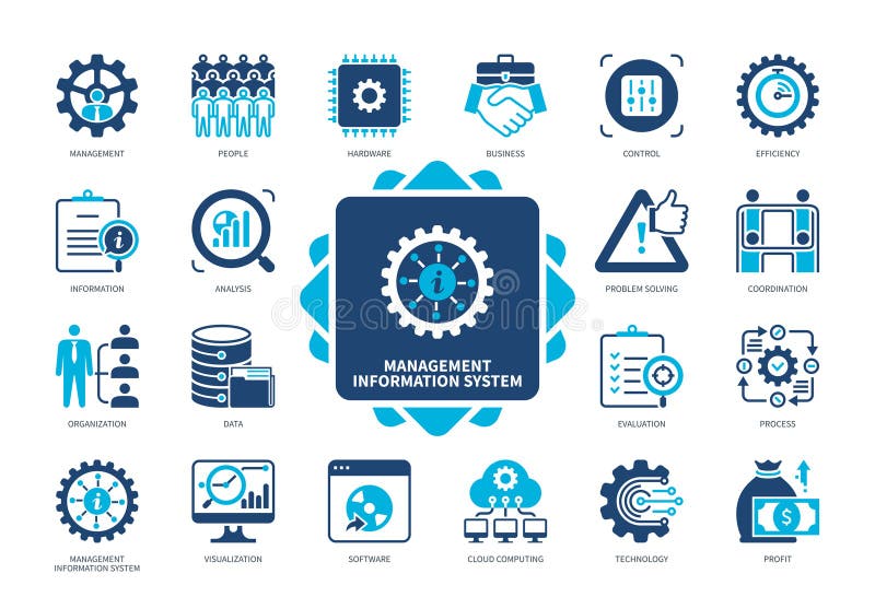 Management Information Systems Stock Illustration - Illustration of ...