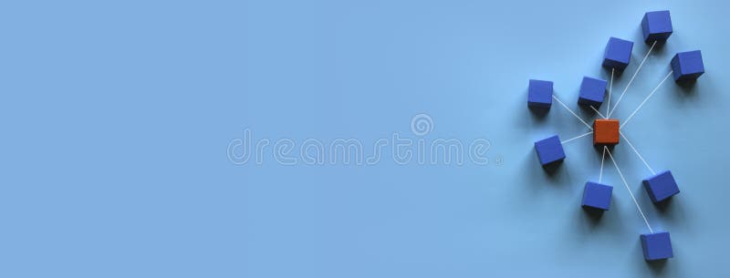 Management and Leadership.Connectivity Concept, Linking Entities ...