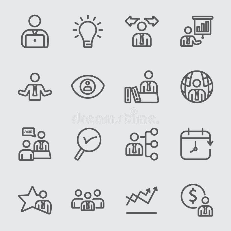 Business flat icons stock vector. Illustration of date - 40715989