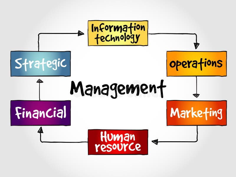 Management Mind Map Business Strategy Stock Illustration - Illustration ...