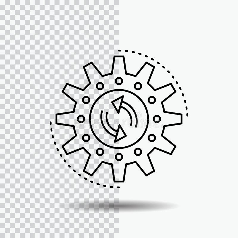 Management, Process, Production, Task, Work Line Icon on Transparent ...