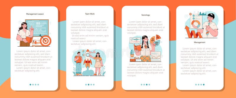 Management and Social Sciences School Course Mobile Application Stock ...