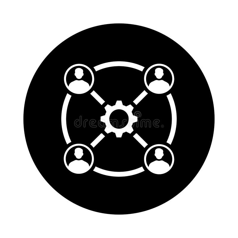 Management, Solution, Teamwork Icon. Black Vector Sketch Stock ...