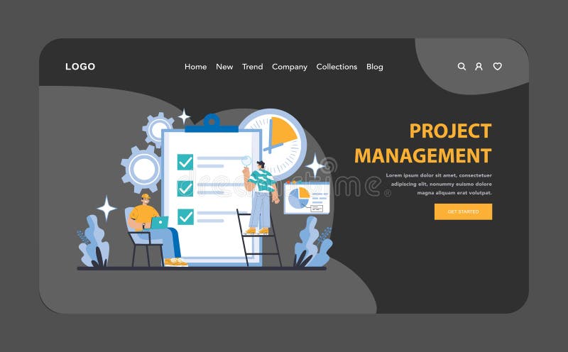 Management and Support Concept. Flat Vector Illustration. Stock Vector ...