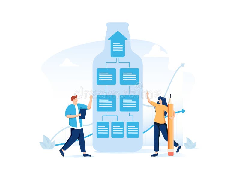 Management System Abstract Concept Vector Illustration Set. Business ...