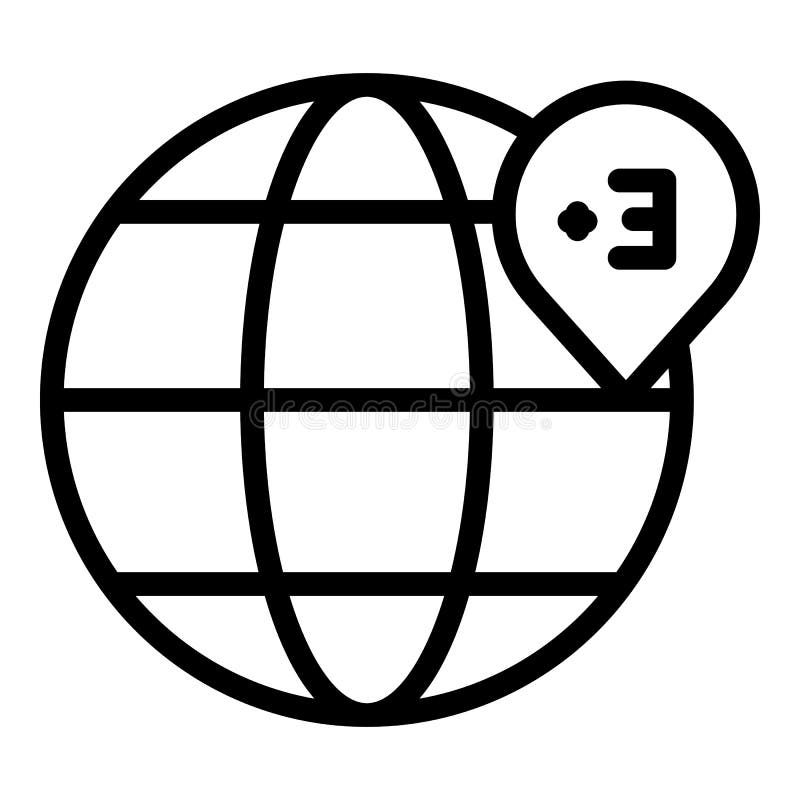 Management Timezone Icon Outline Vector. Time Zone Stock Vector ...