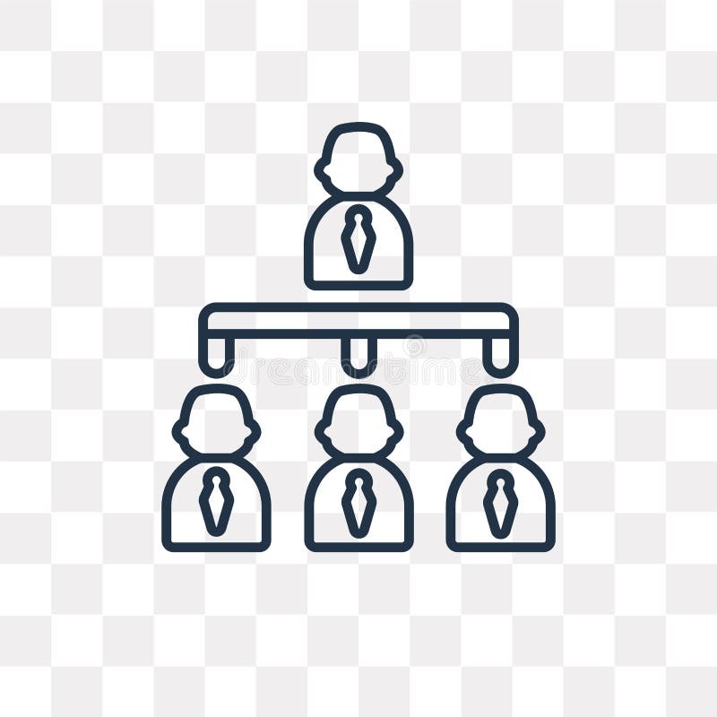 Management Vector Icon Isolated on Transparent Background, Linear ...