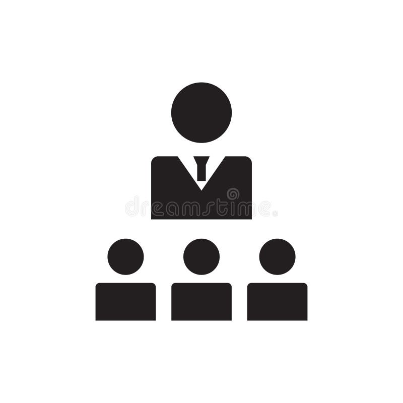 Management Vector Icon Logo Design Stock Vector - Illustration of ...