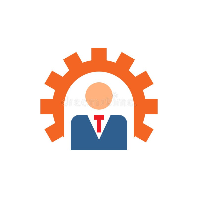 Management Vector Icon Logo Design Stock Vector - Illustration of ...