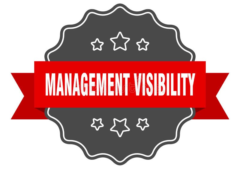 Management Visibility Label Stock Vector - Illustration of sign ...