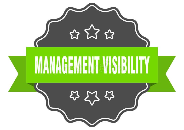Management Visibility Label Stock Vector - Illustration of stamp, white ...