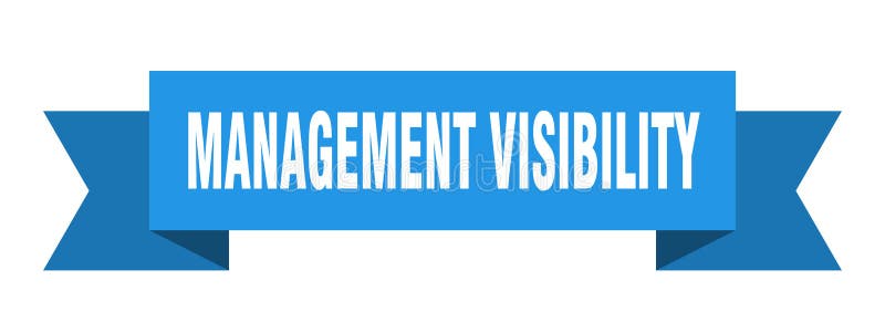 Management Visibility Ribbon. Stock Vector - Illustration of band ...