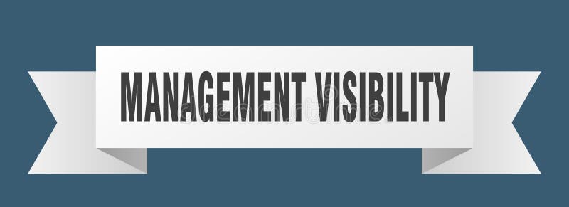 Management Visibility Ribbon. Stock Vector - Illustration of label ...