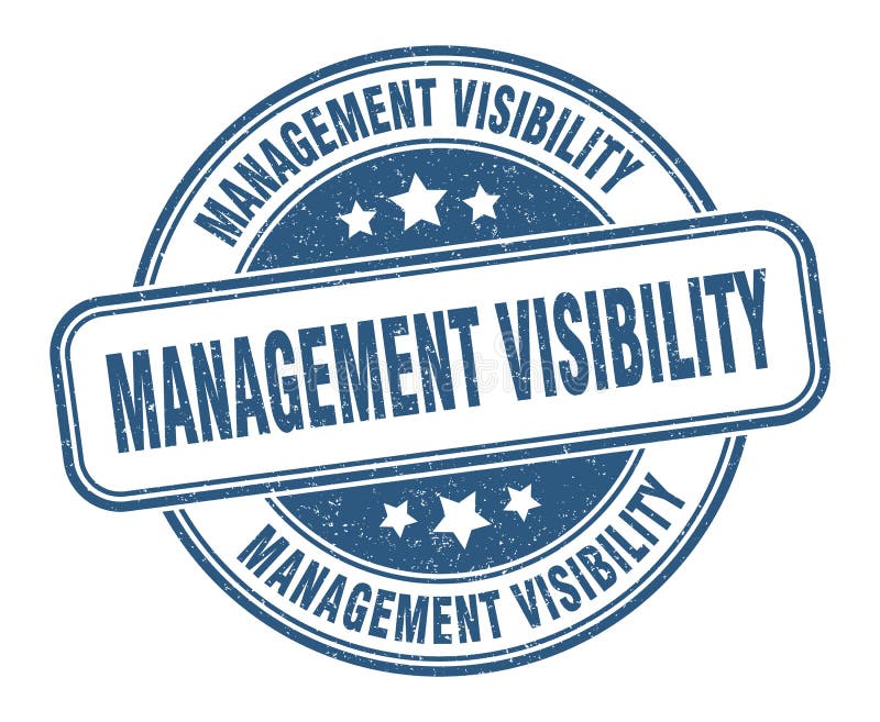 Management Visibility Stamp. Management Visibility Round Grunge Sign ...