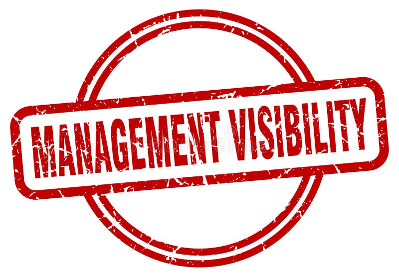 Management Visibility Stamp. Management Visibility Round Grunge Sign ...
