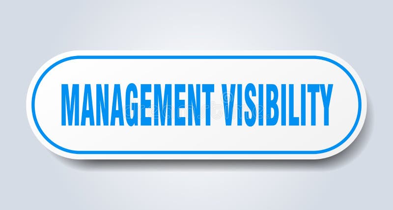 Management Visibility Sticker. Stock Vector - Illustration of blue ...