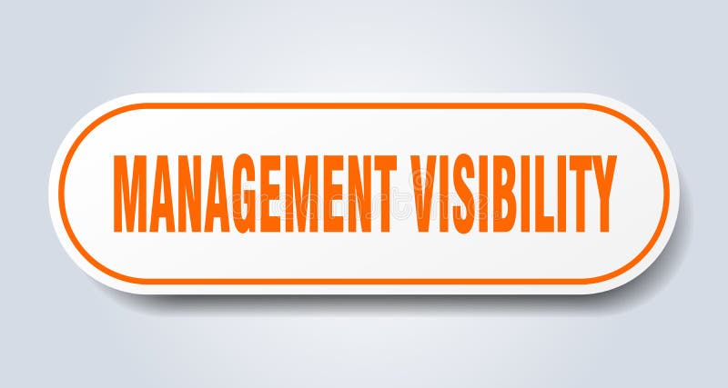 Management Visibility Sticker. Stock Vector - Illustration of banner ...