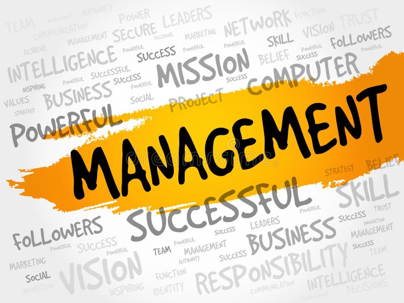 MANAGEMENT word cloud stock illustration. Illustration of business ...