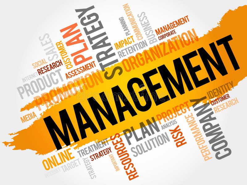 MANAGEMENT word cloud stock illustration. Illustration of corporate ...