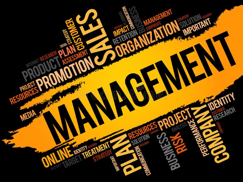 Management word cloud stock illustration. Illustration of branding ...