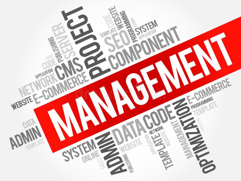 MANAGEMENT Word Cloud Collage Stock Illustration - Illustration of ...