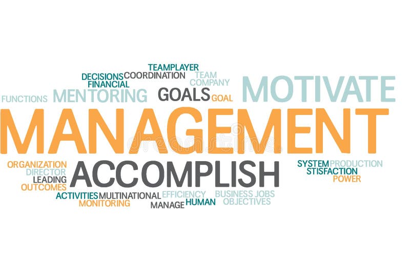 Management word cloud stock illustration. Illustration of conceptual ...