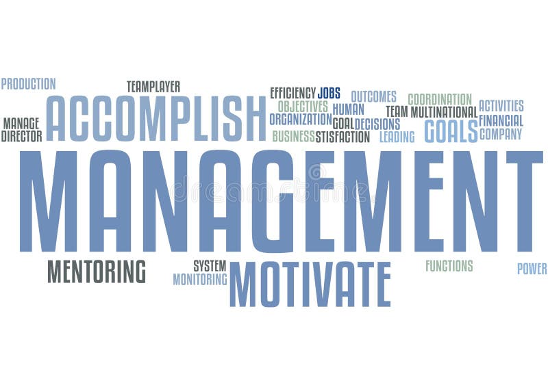 Management word cloud stock illustration. Illustration of word - 140467106