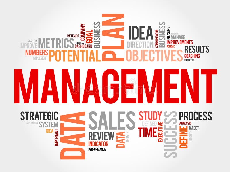 Management word cloud stock illustration. Illustration of findings ...