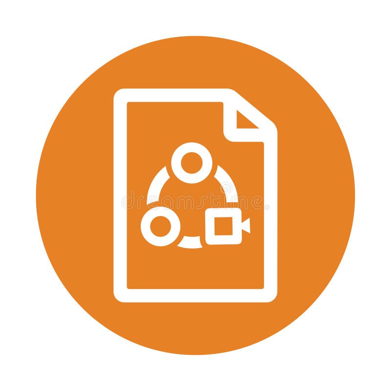 Management, Workflow Icon / Blue Color Stock Vector - Illustration of ...