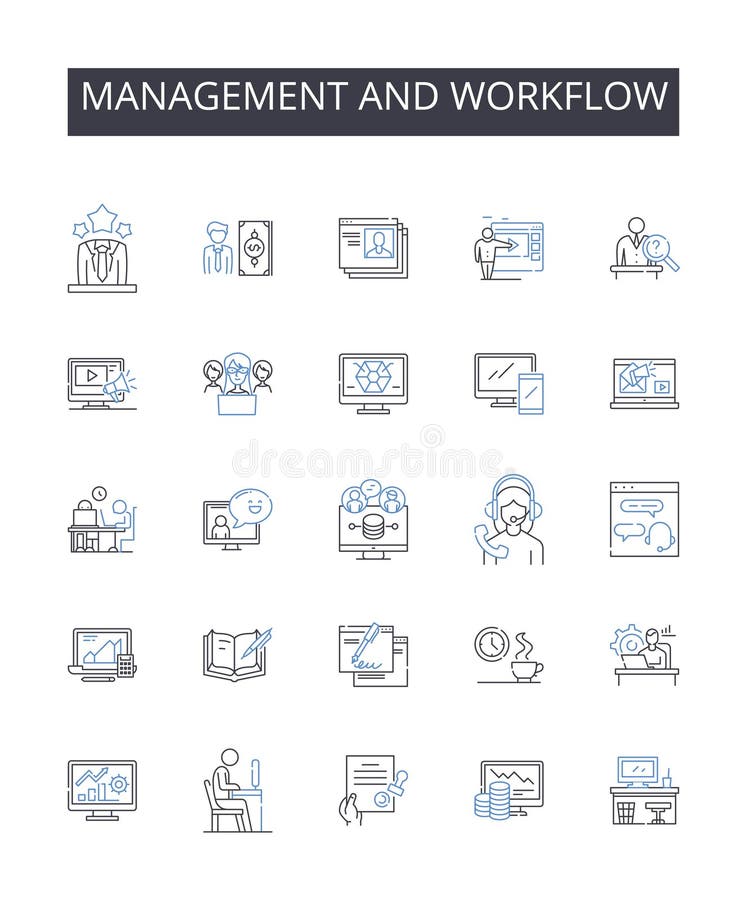 Operations Management Workflow Stock Illustrations – 594 Operations ...