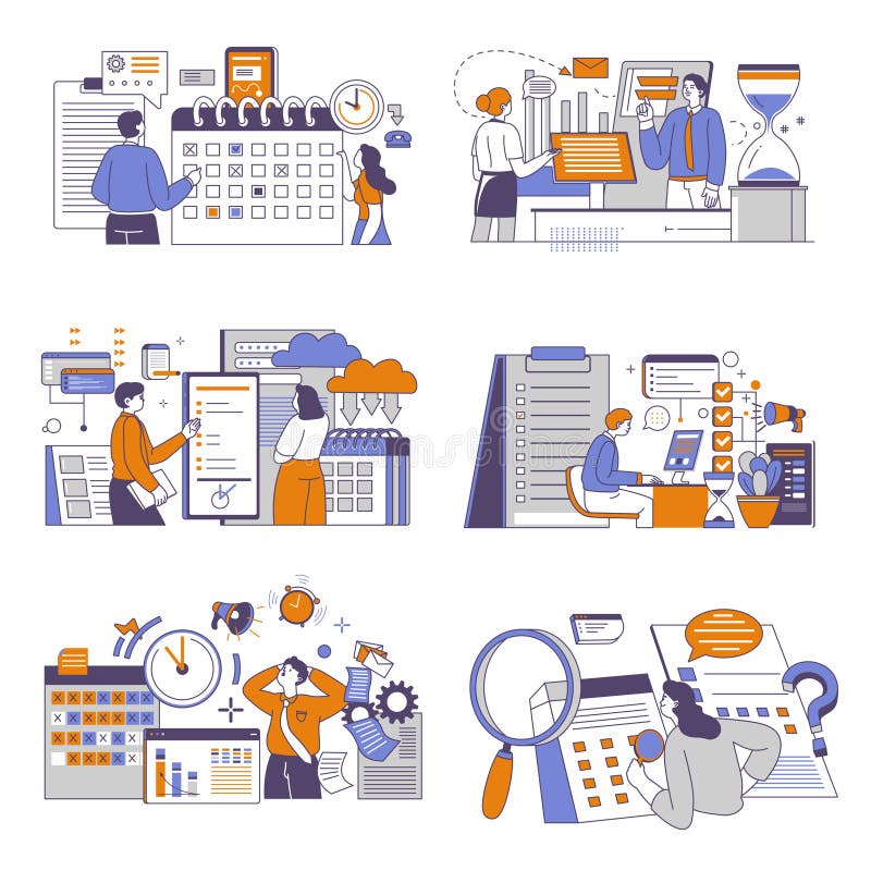 Management and Workflow Organization of Company Stock Vector ...