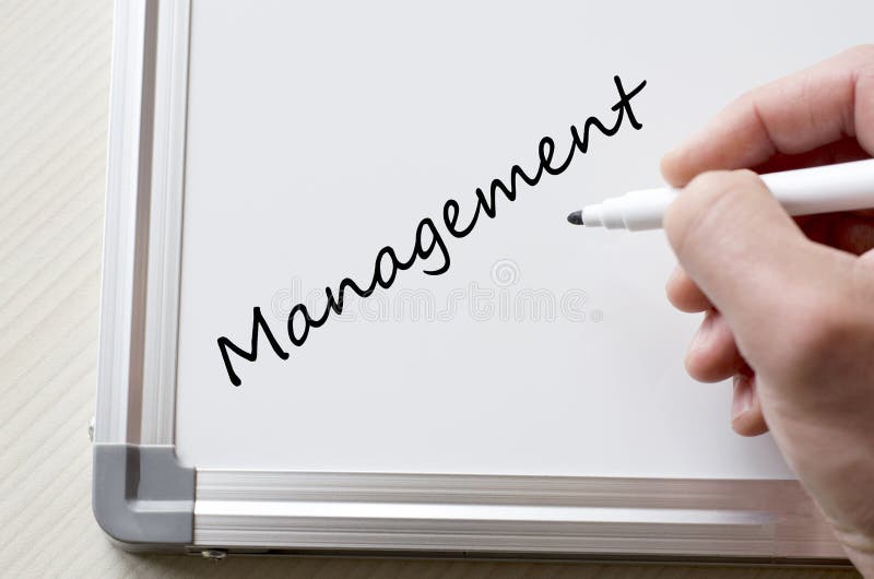 Management Written on Whiteboard Stock Image - Image of manager, leader ...