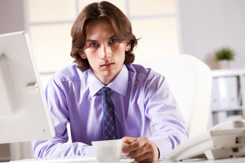 Manager stock image. Image of handsome, adult, positive - 26072387