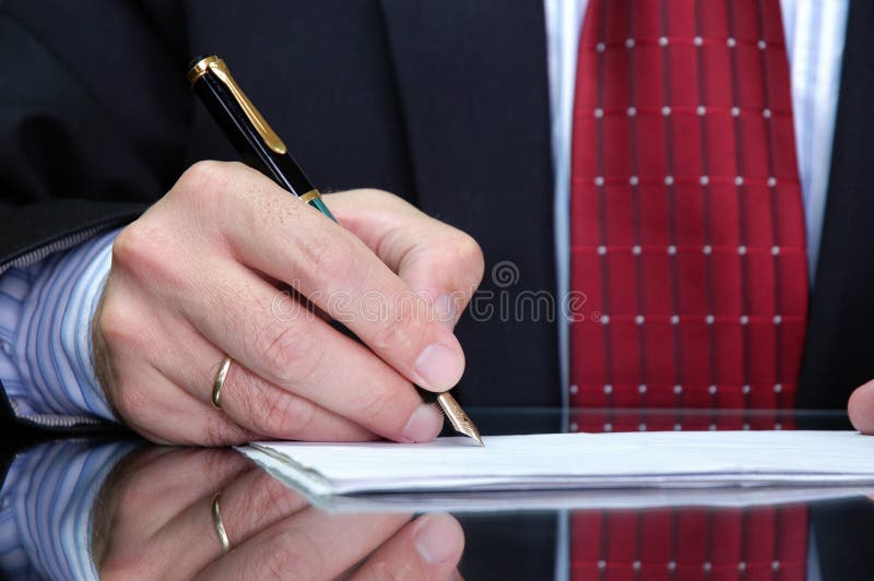 Manager stock photo. Image of signature, signing, document - 3109516